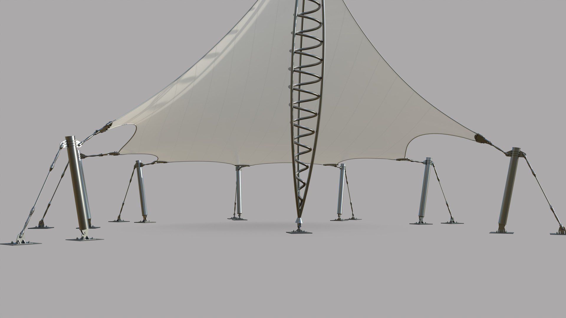 Tensile Structure Design 3D Model - TurboSquid 2263397