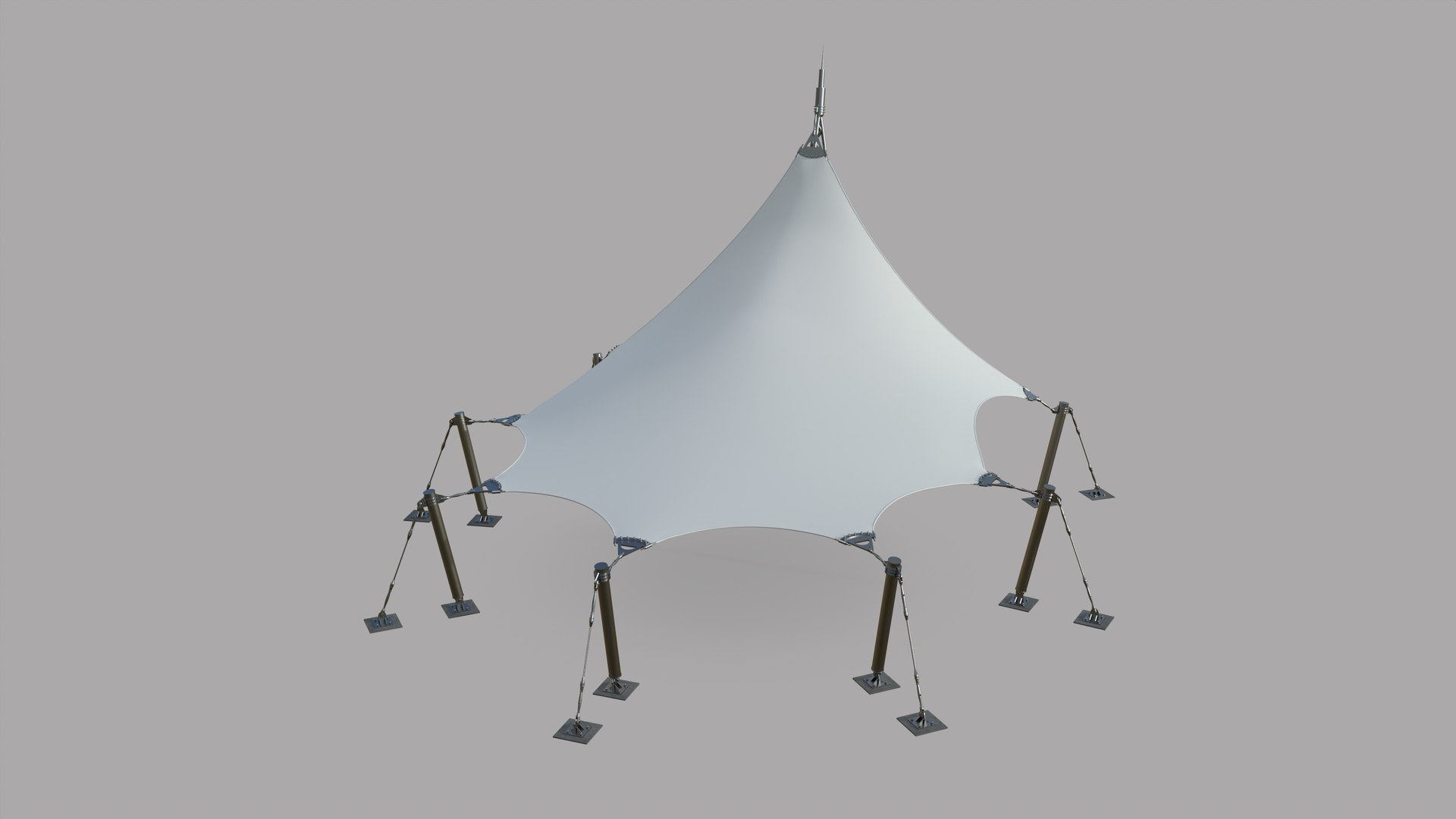 Tensile Structure Design 3D Model - TurboSquid 2263397