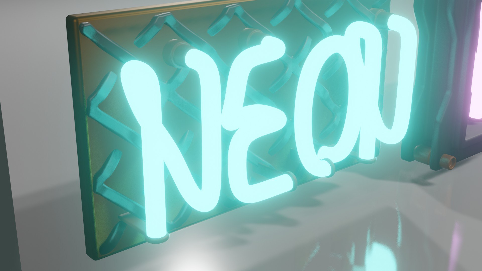 Neon Text 3D Model - TurboSquid 1877508