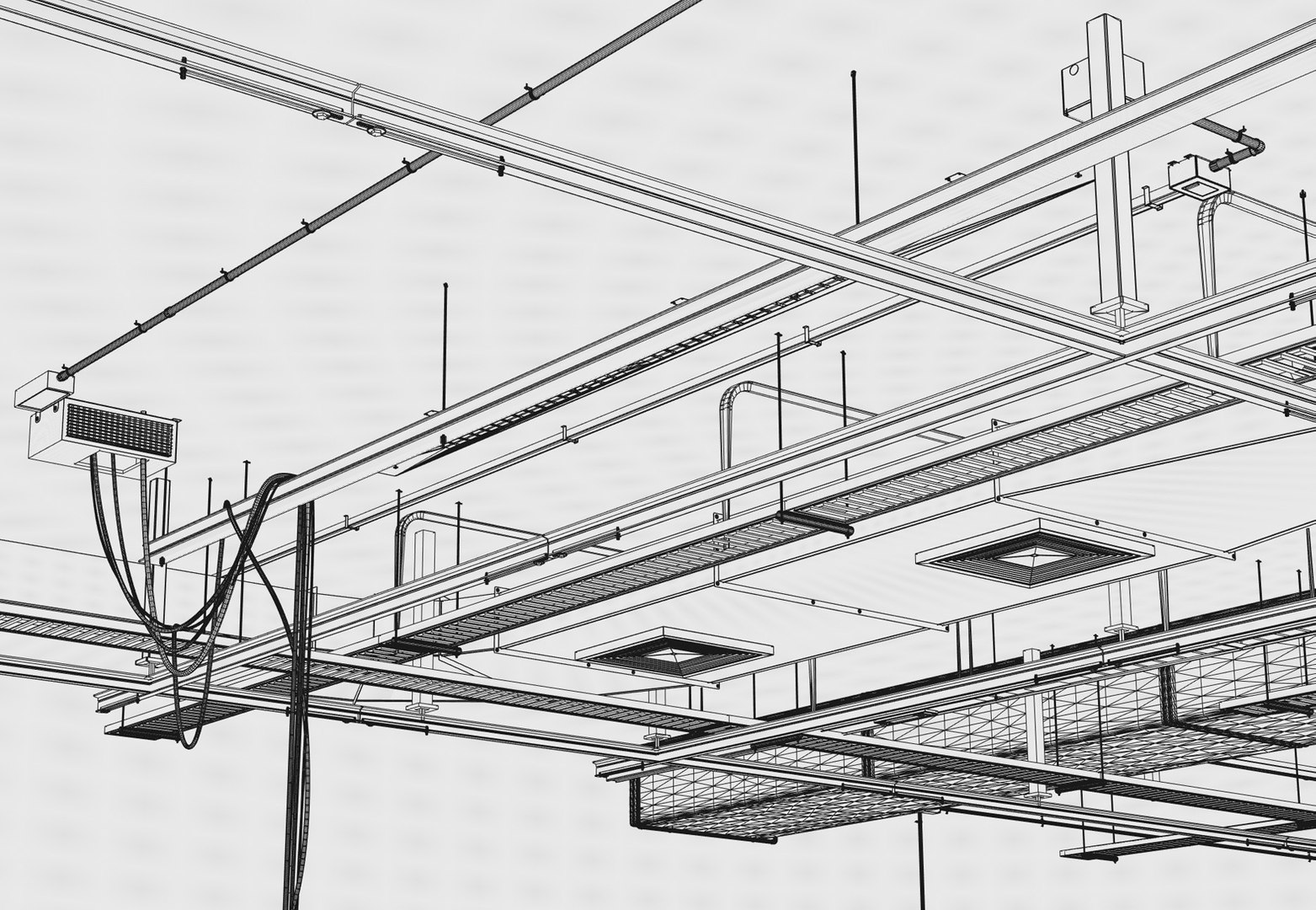 3d ceiling systems model