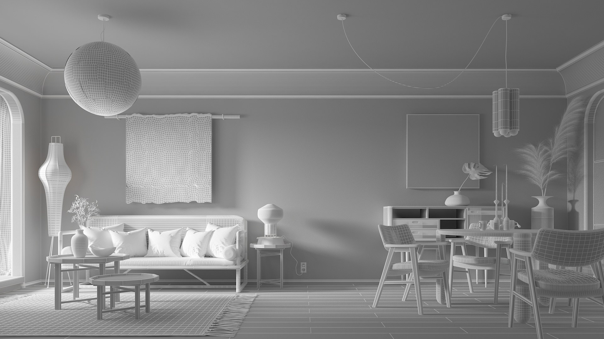 Living Interior Room 3D Model - TurboSquid 1710326