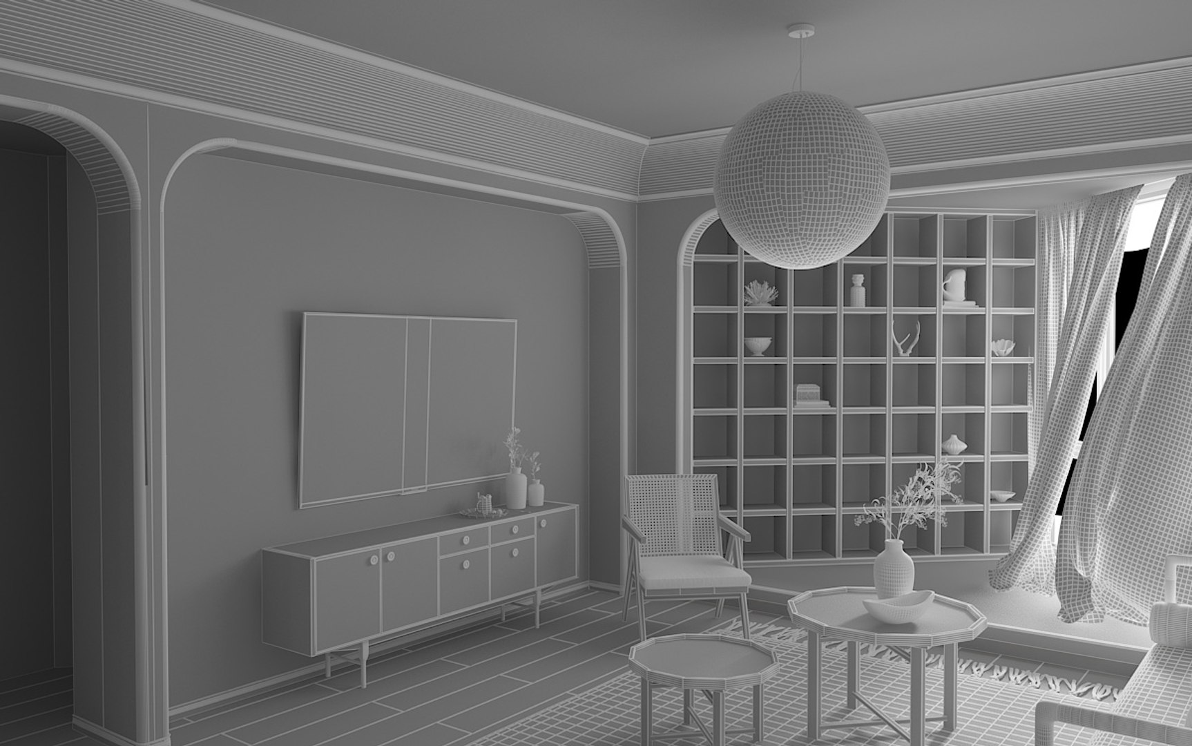 Living Interior Room 3D Model - TurboSquid 1710326