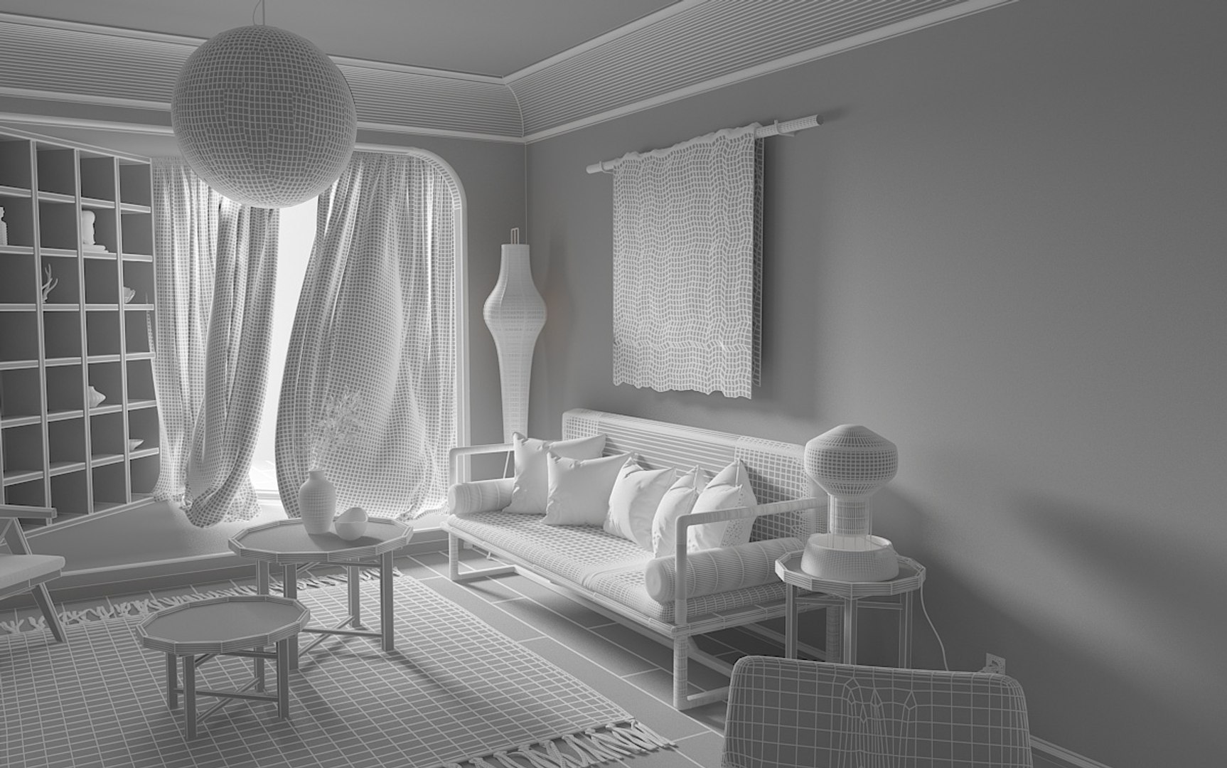 Living Interior Room 3D Model - TurboSquid 1710326