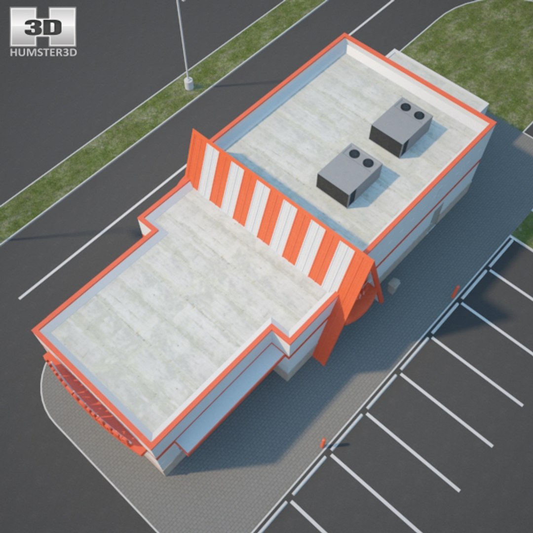 3D Whataburger Restaurant - TurboSquid 1264948