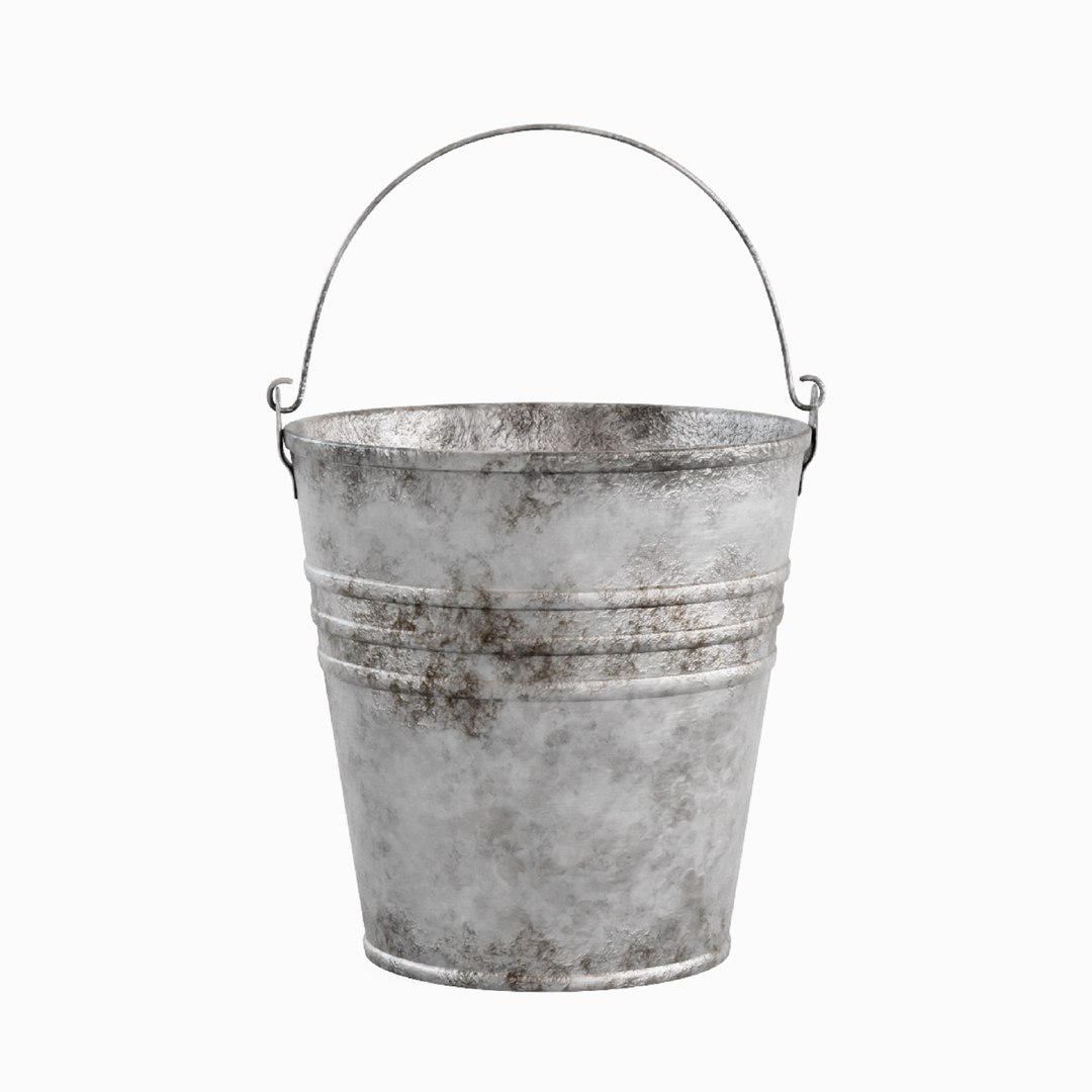 Dirty Steel Bucket 01 3D Model - TurboSquid 2347418