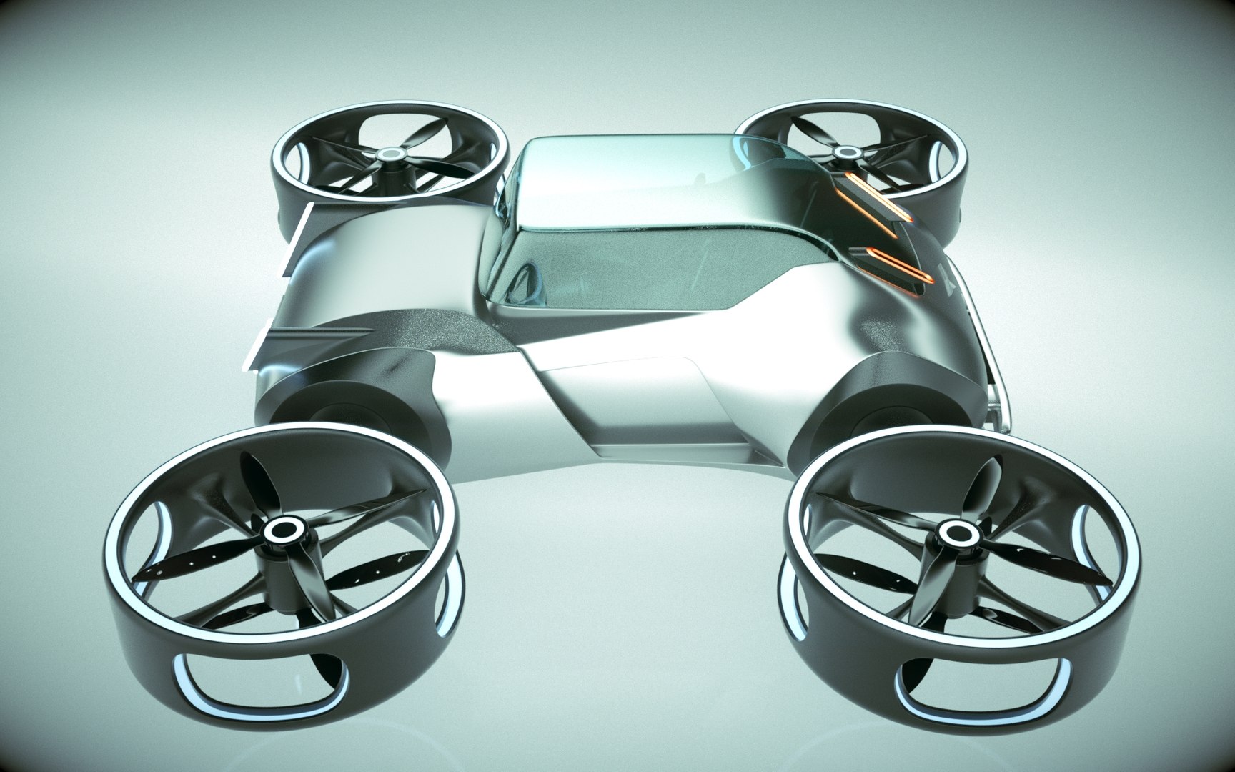 Car Copter 3D - TurboSquid 1557925