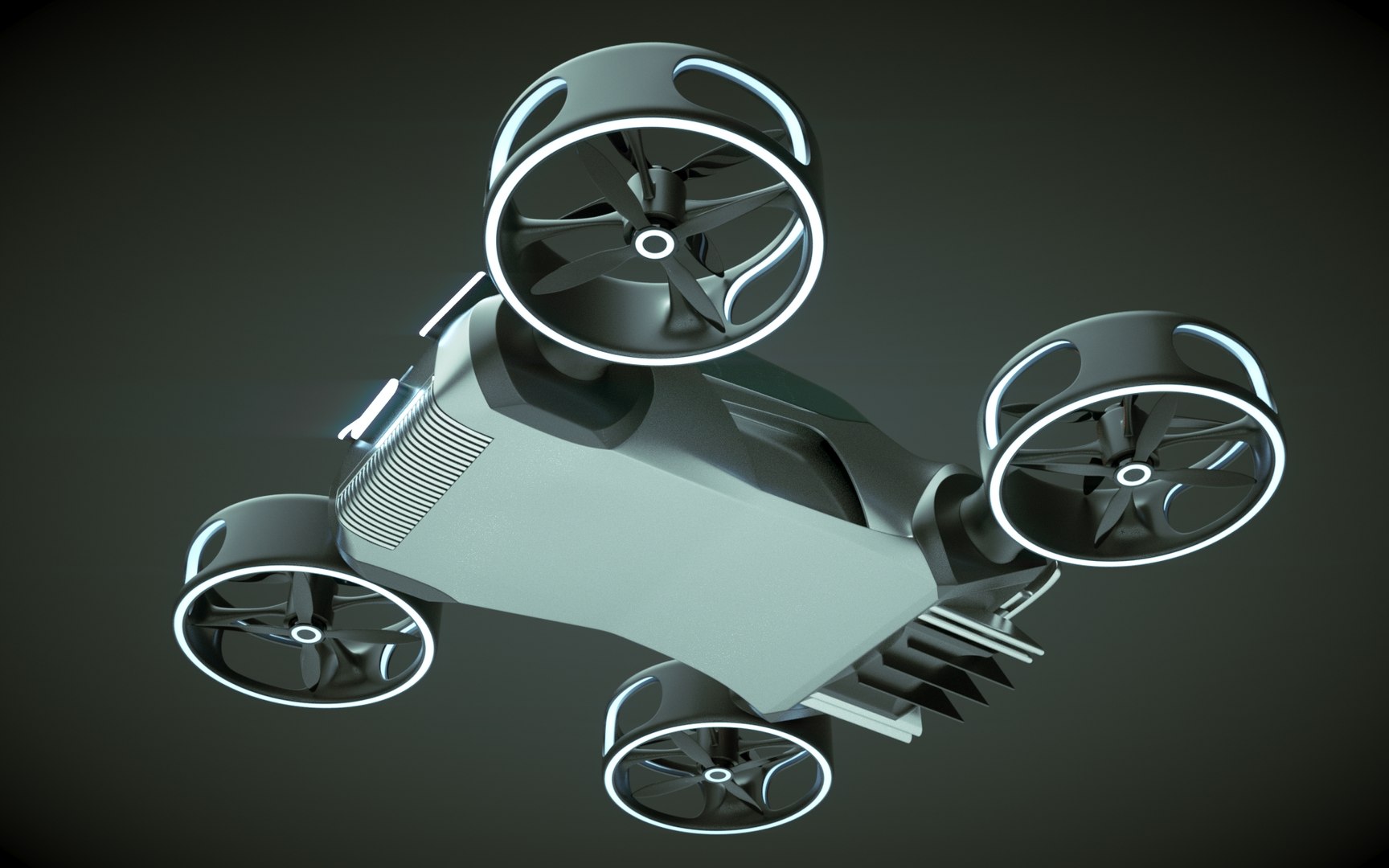 Car Copter 3D - TurboSquid 1557925