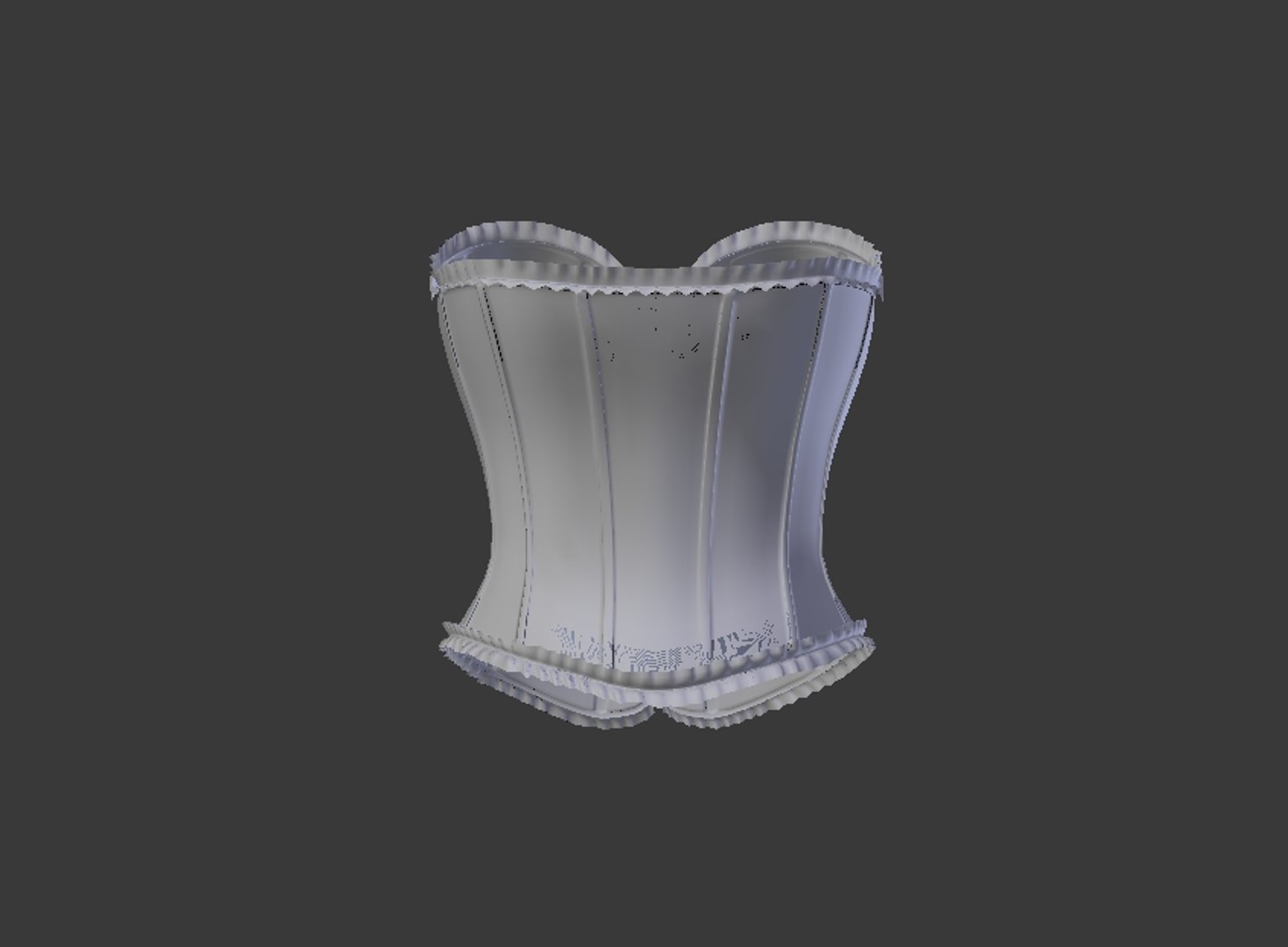 3d Corset Black