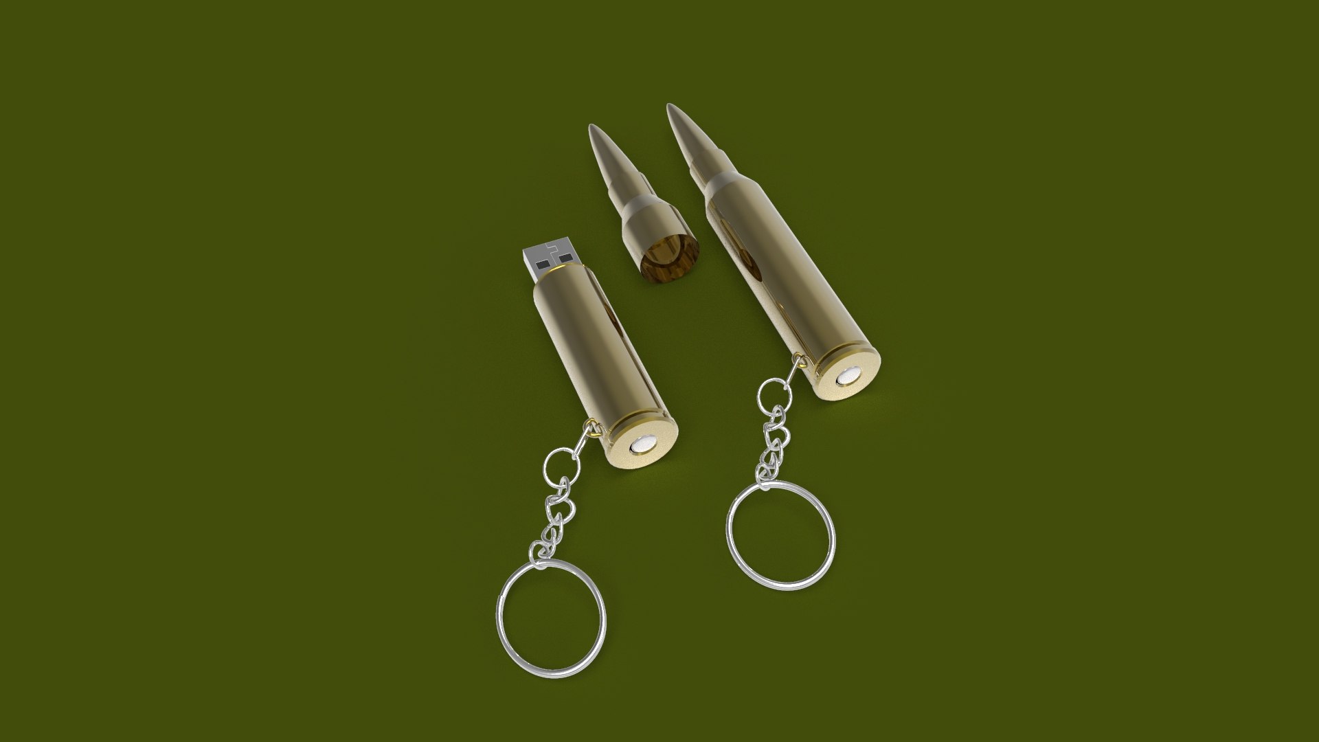Bullet Usb Stick Flash Drive 3D Model - TurboSquid 1624018