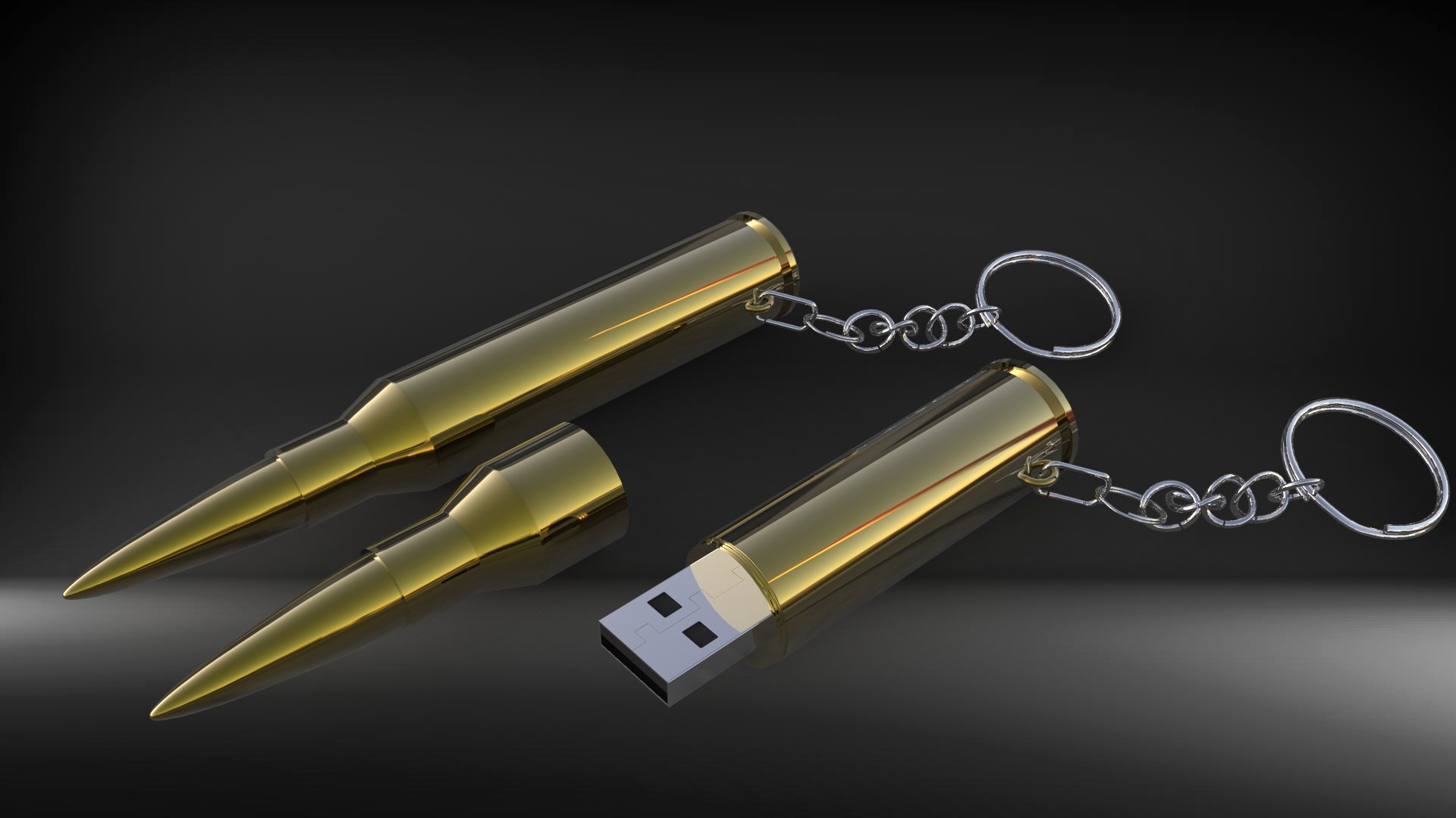 Bullet Usb Stick Flash Drive 3D Model - TurboSquid 1624018