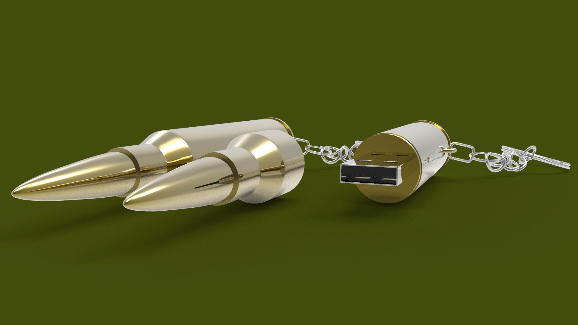 Bullet Usb Stick Flash Drive 3D Model - TurboSquid 1624018
