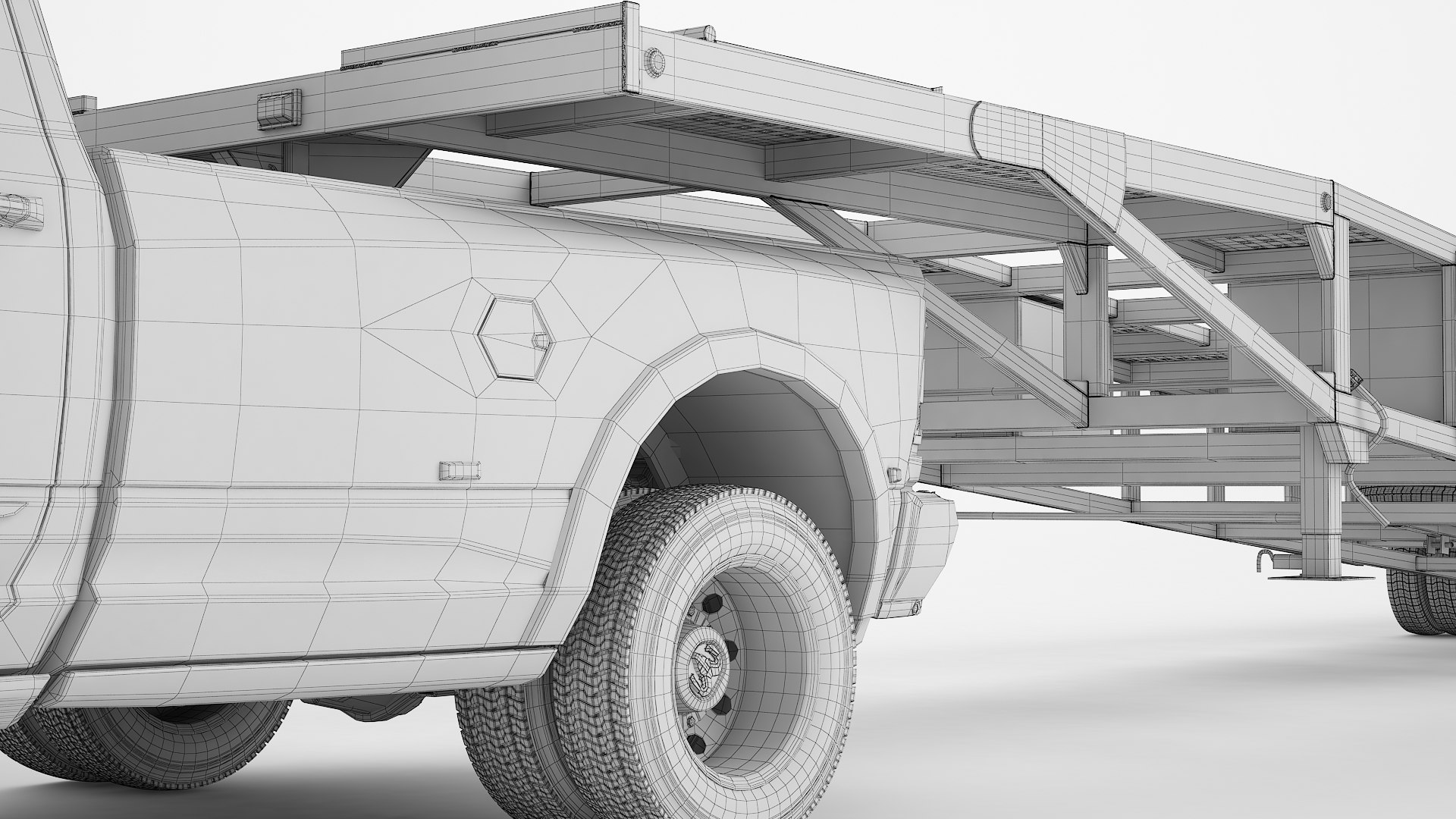 Dodge Ram 3500 HD 2021 Wedge Trailer 01 3D - TurboSquid 2105878