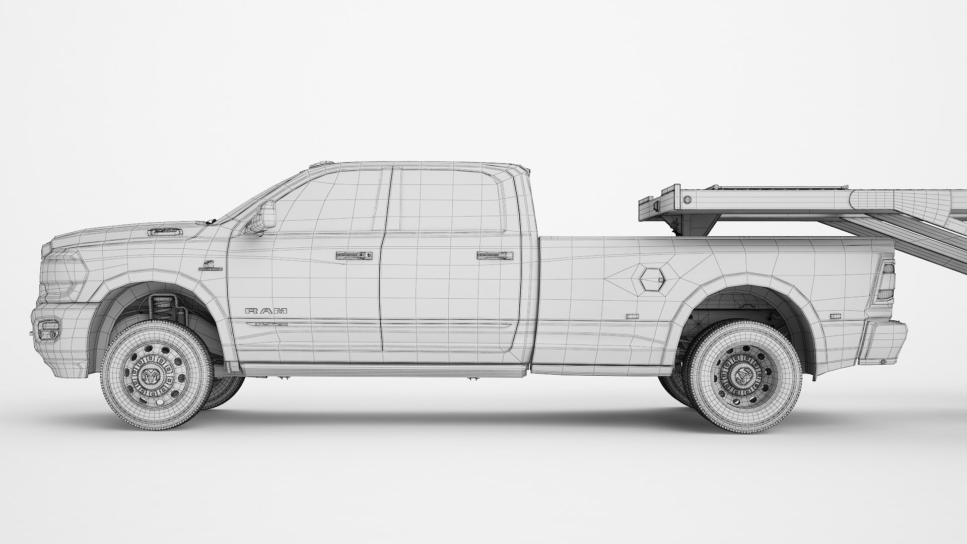 Dodge Ram 3500 HD 2021 Wedge Trailer 01 3D - TurboSquid 2105878