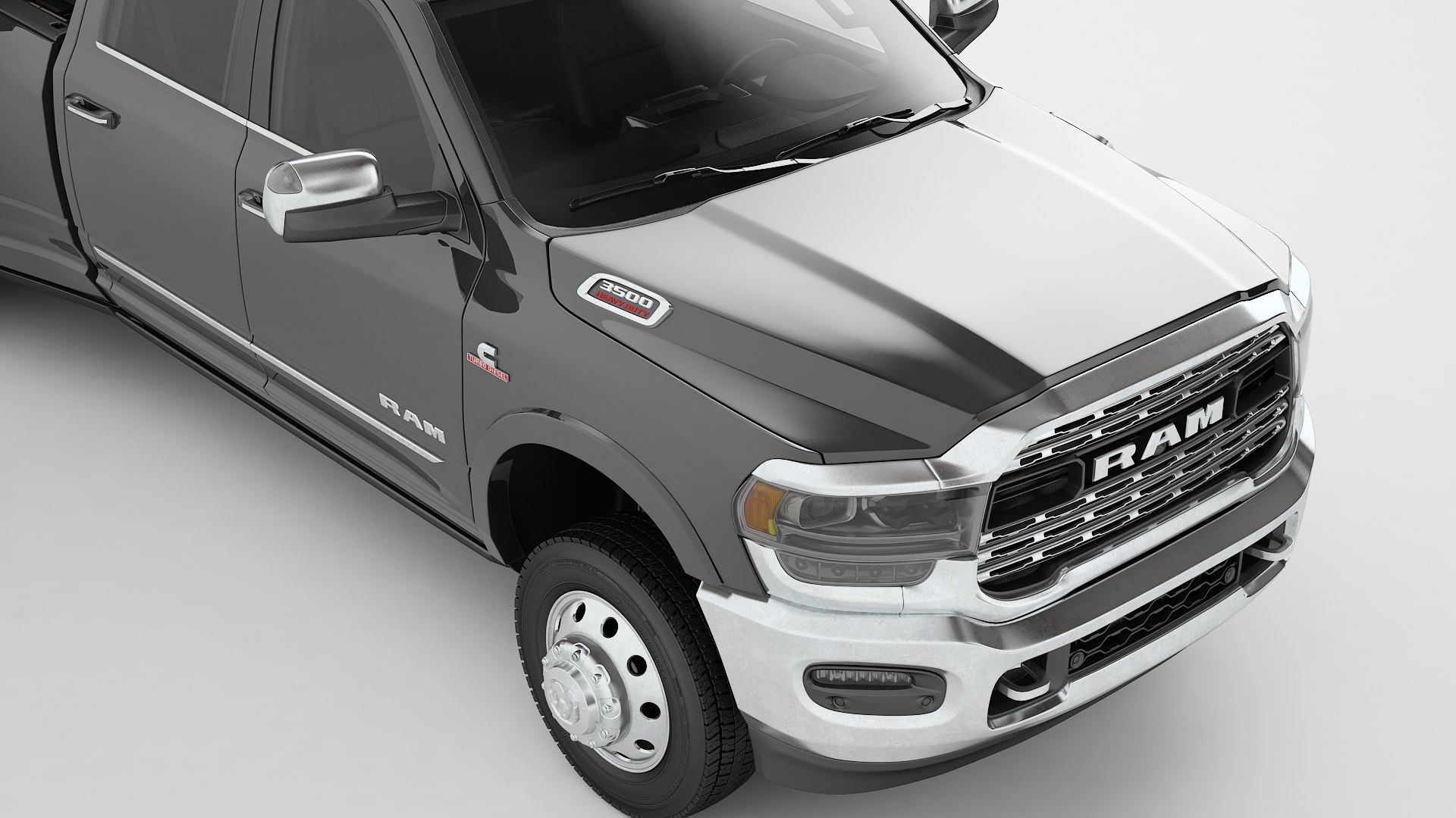 Dodge Ram 3500 HD 2021 Wedge Trailer 01 3D - TurboSquid 2105878