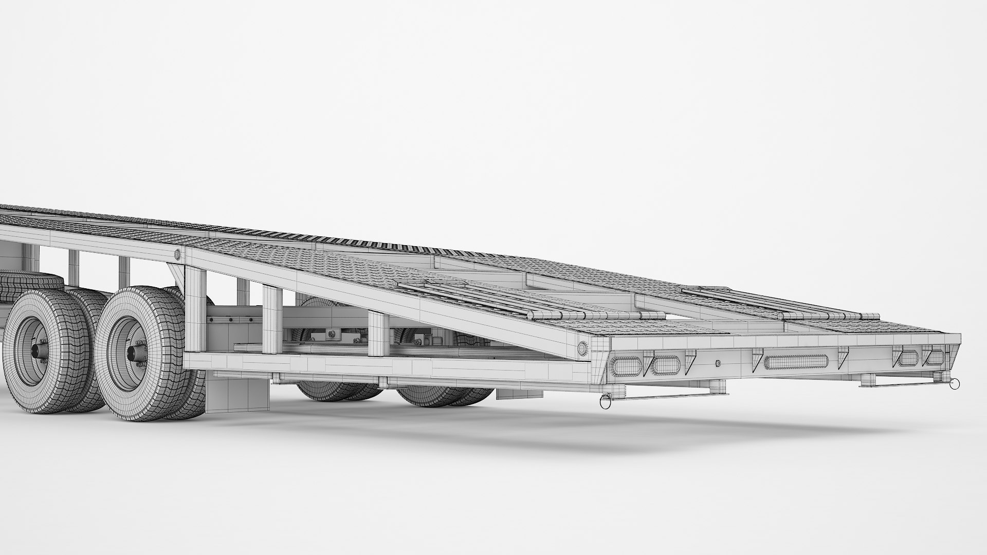 Dodge Ram 3500 HD 2021 Wedge Trailer 01 3D - TurboSquid 2105878