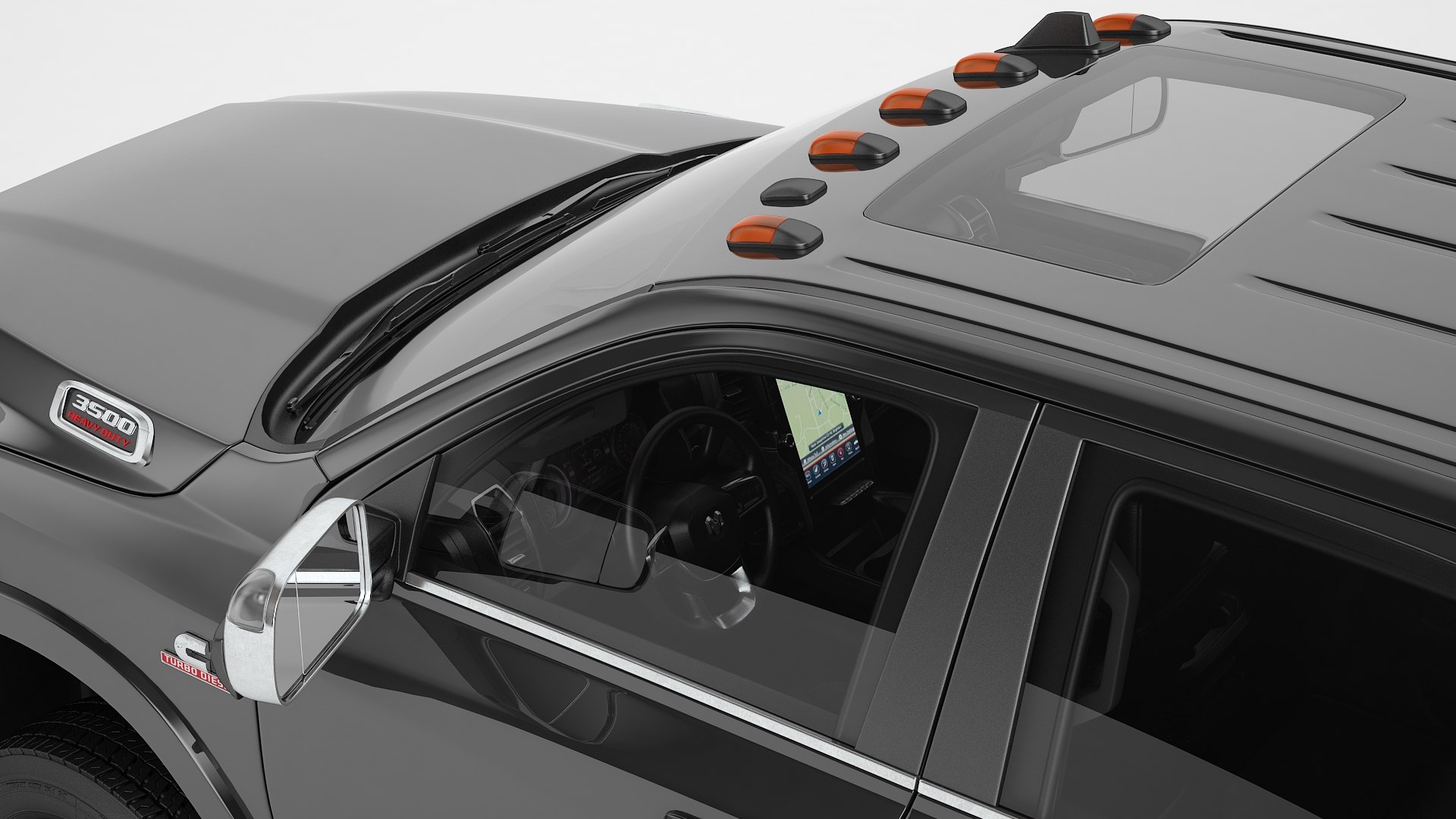 Dodge Ram 3500 HD 2021 Wedge Trailer 01 3D - TurboSquid 2105878