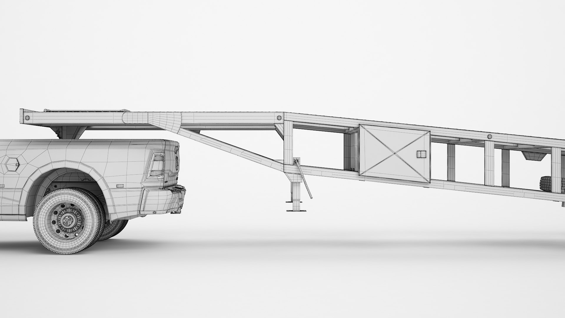 Dodge Ram 3500 HD 2021 Wedge Trailer 01 3D - TurboSquid 2105878