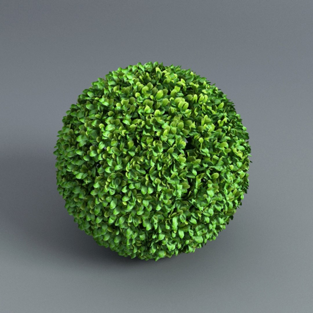 spheres hedge 3d model