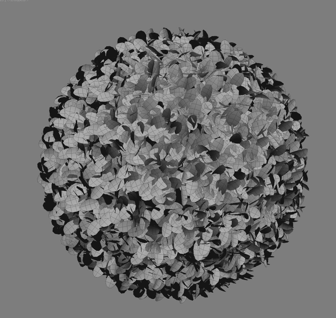 spheres hedge 3d model