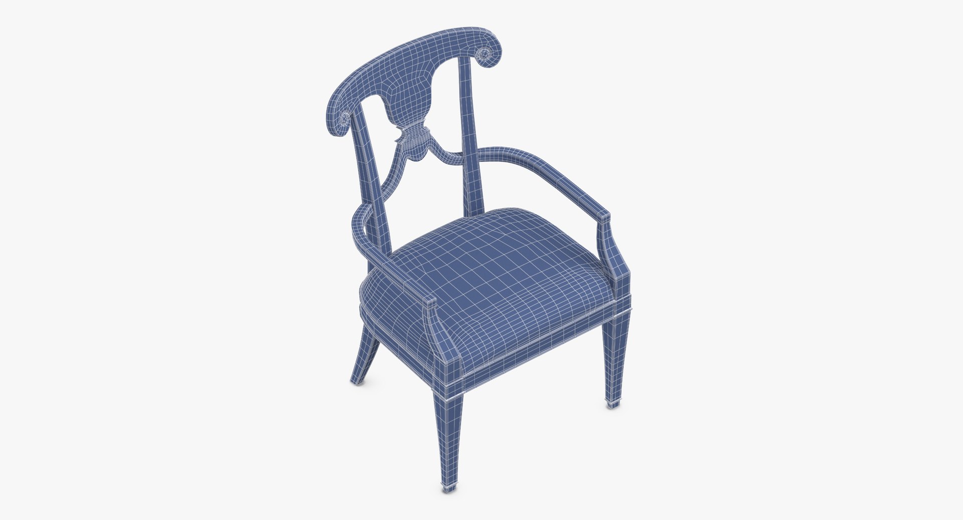 3D Classical Arm Chair Model - TurboSquid 1239600