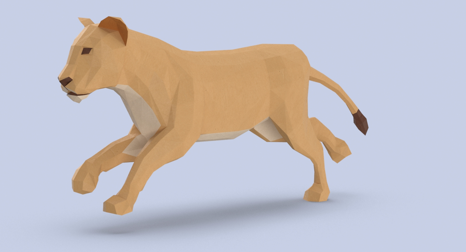 Lioness----running 3D - TurboSquid 1218923