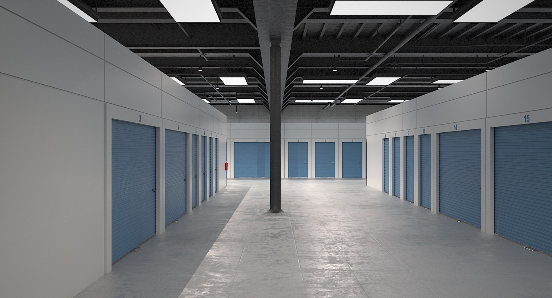 3D Indoor Storage Units Model - TurboSquid 1251040