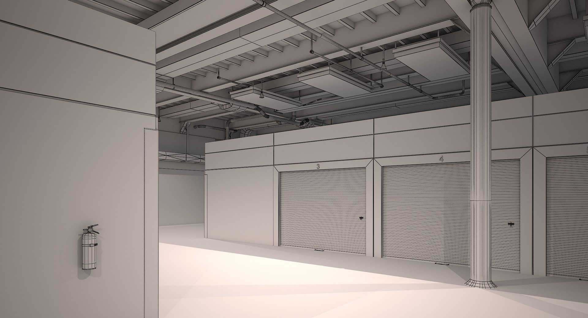 3D Indoor Storage Units Model - TurboSquid 1251040
