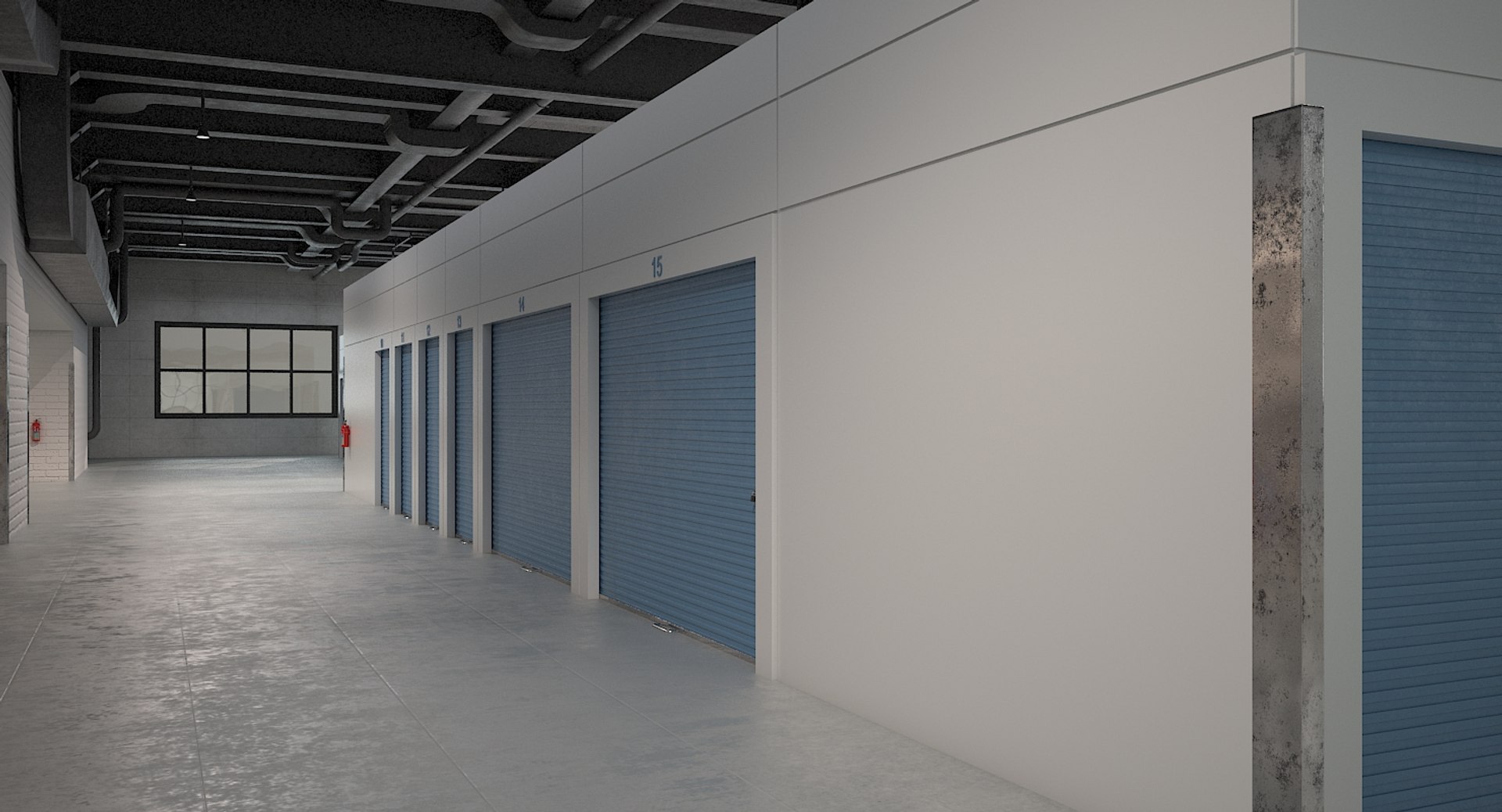 3D Indoor Storage Units Model - TurboSquid 1251040