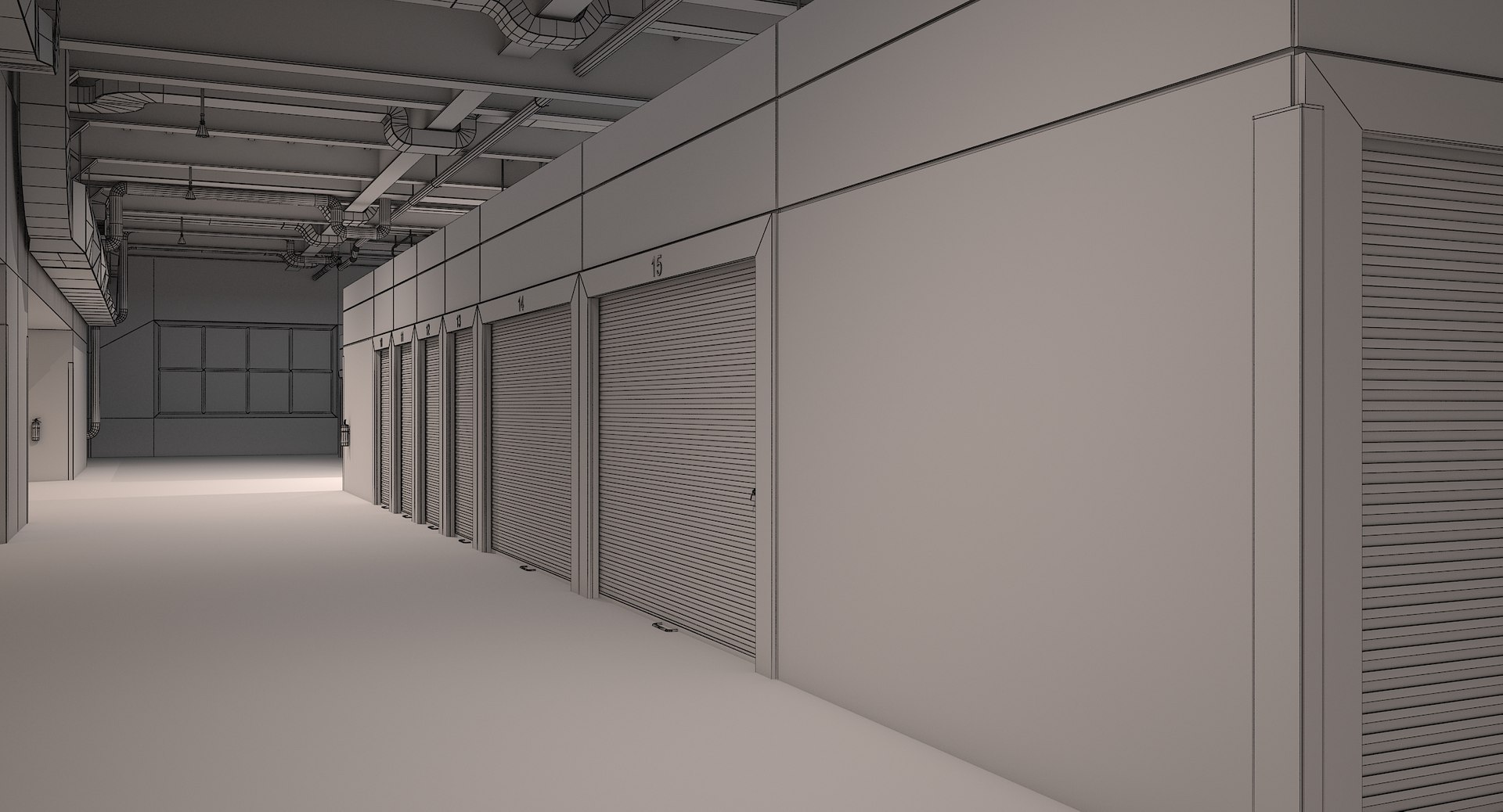 3D Indoor Storage Units Model - TurboSquid 1251040