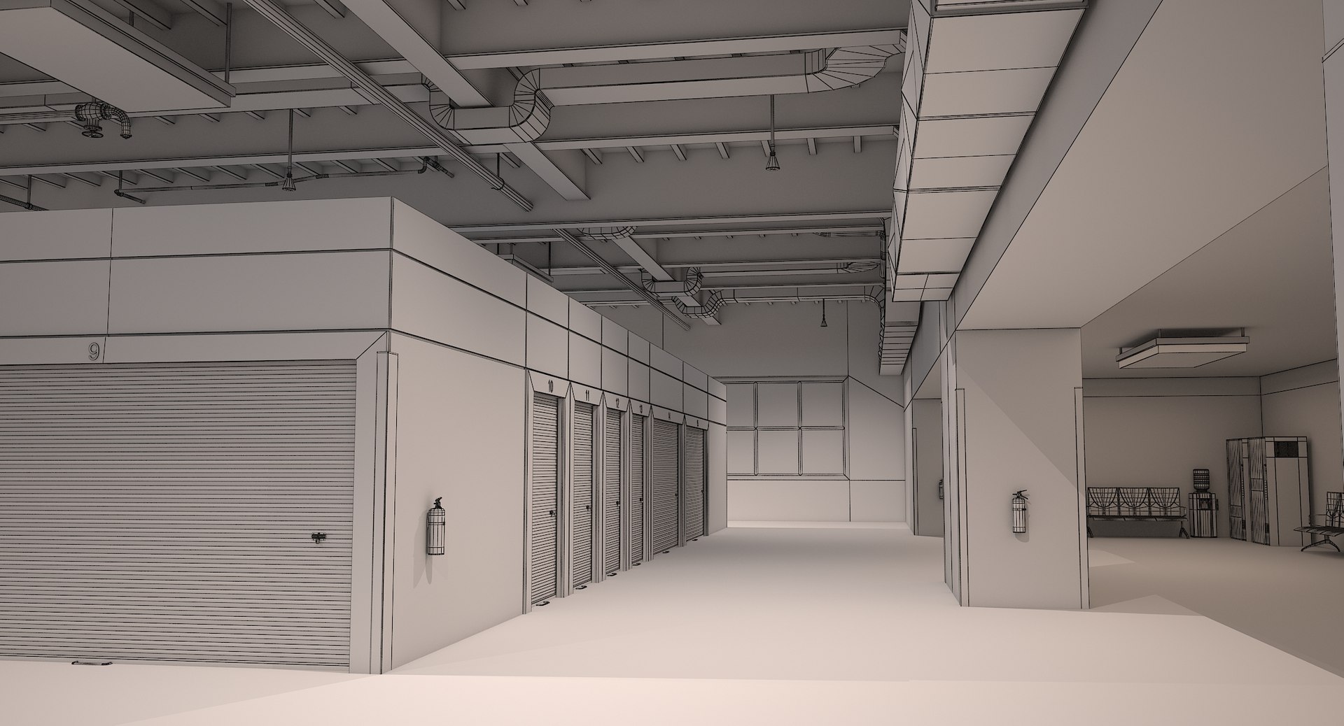 3D Indoor Storage Units Model - TurboSquid 1251040