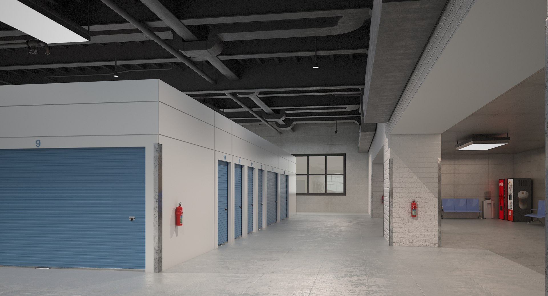 3D Indoor Storage Units Model - TurboSquid 1251040