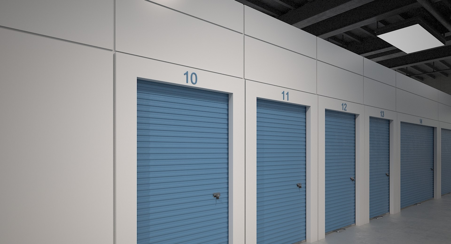 3D Indoor Storage Units Model - TurboSquid 1251040