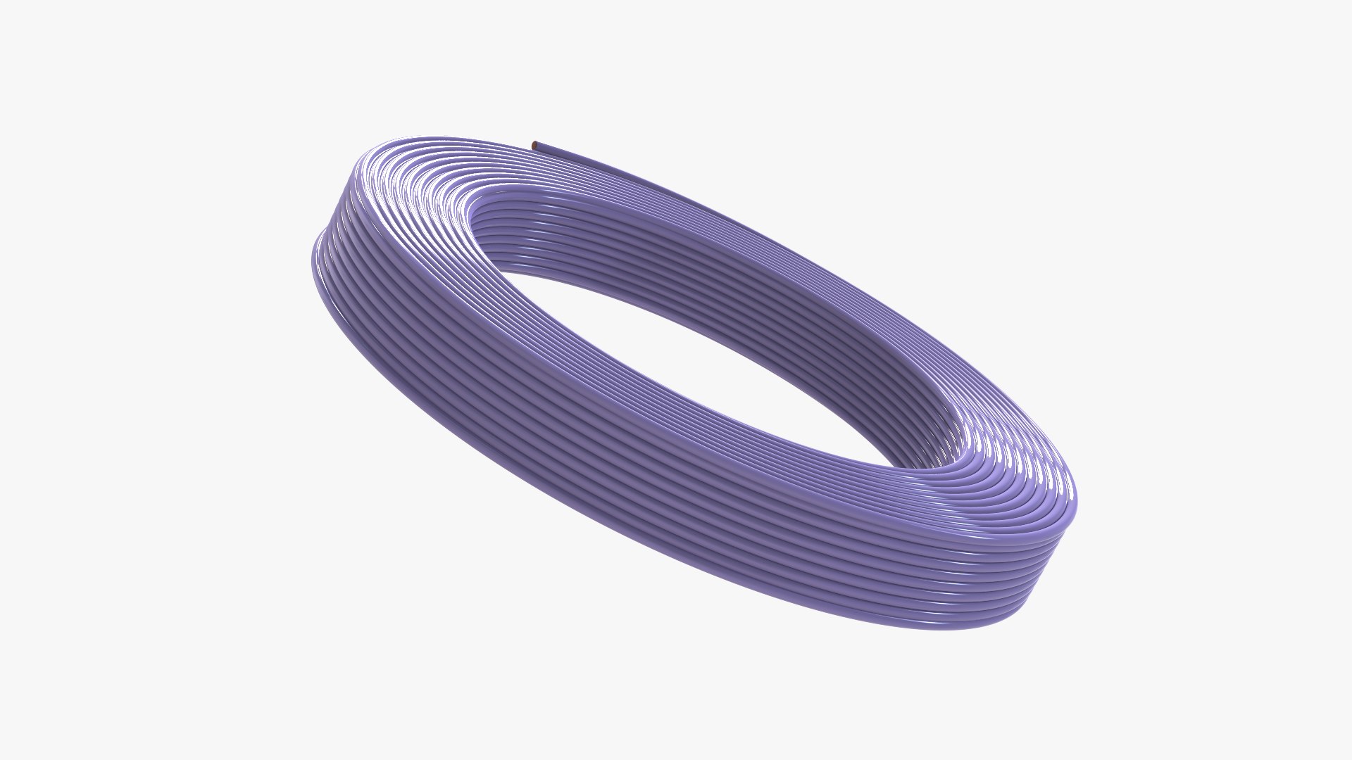 3D Wire Coil Rolled Up Model - TurboSquid 2147110