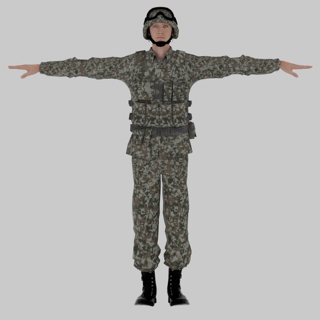Generic Soldier From The Modern Era 3D Model - TurboSquid 1811929