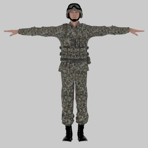 Generic army modern female soldier 3D model - TurboSquid 1811920