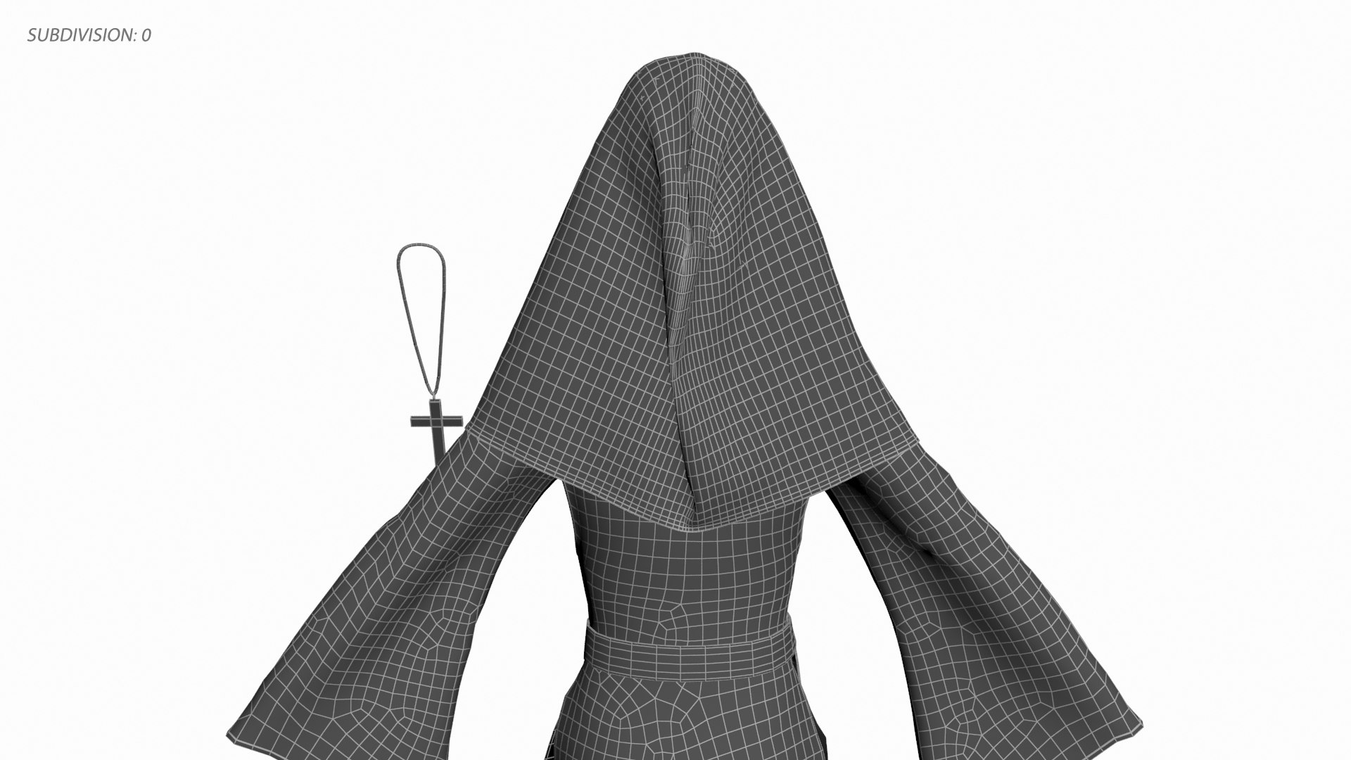 Nun Dress 3D - TurboSquid 2129680