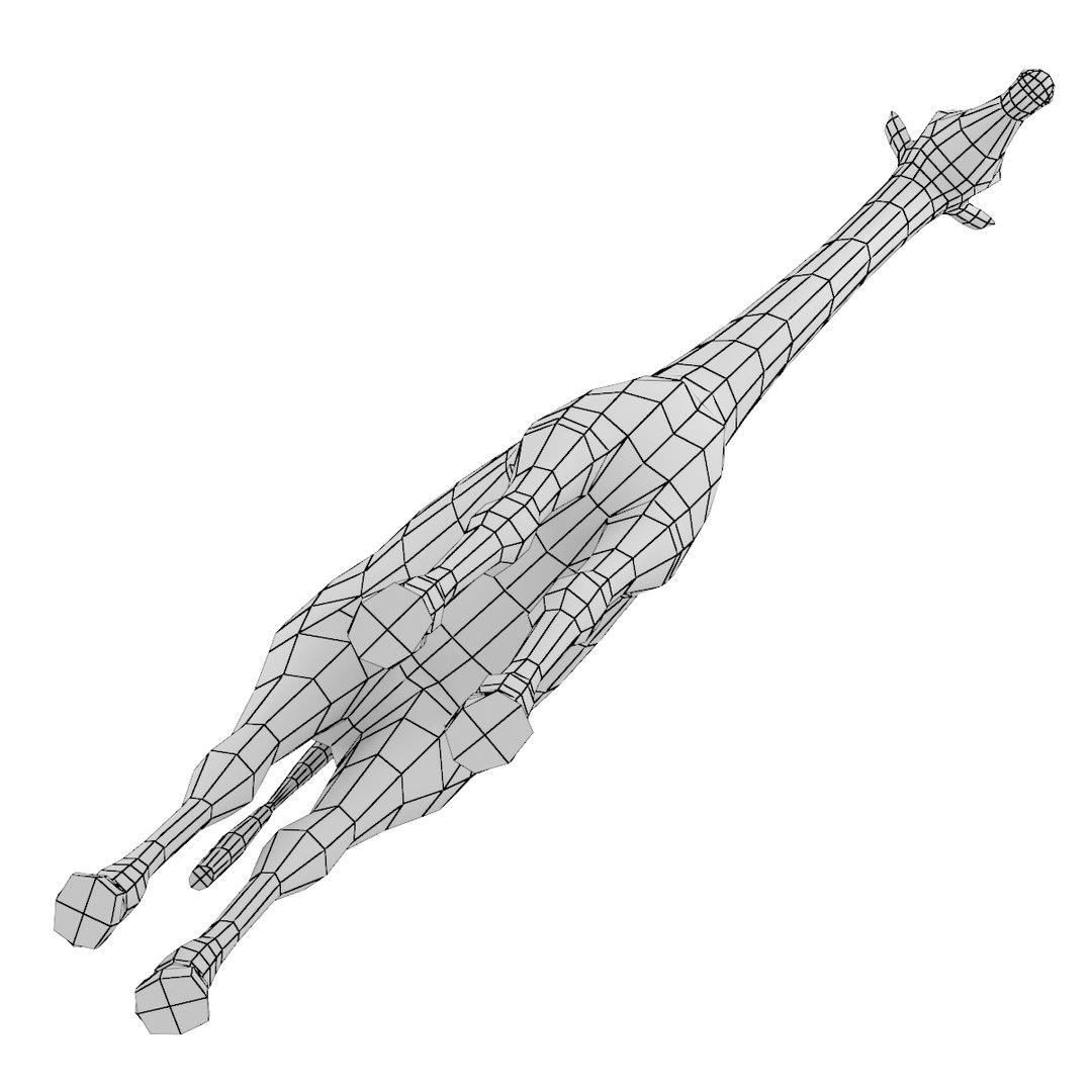 Giraffe Animal Base Mesh 3D Model - TurboSquid 2213673