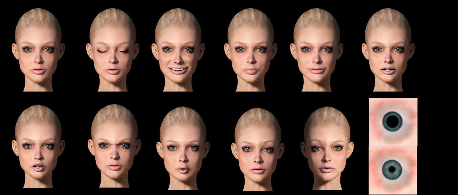 monica woman 3d model