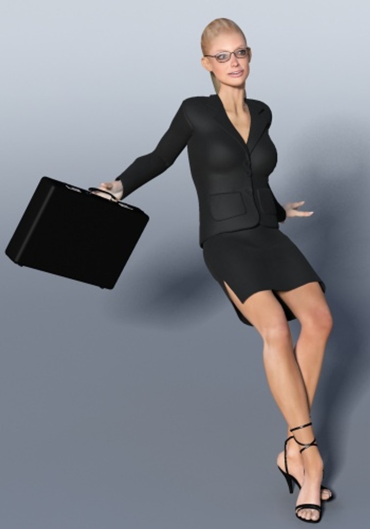 monica woman 3d model