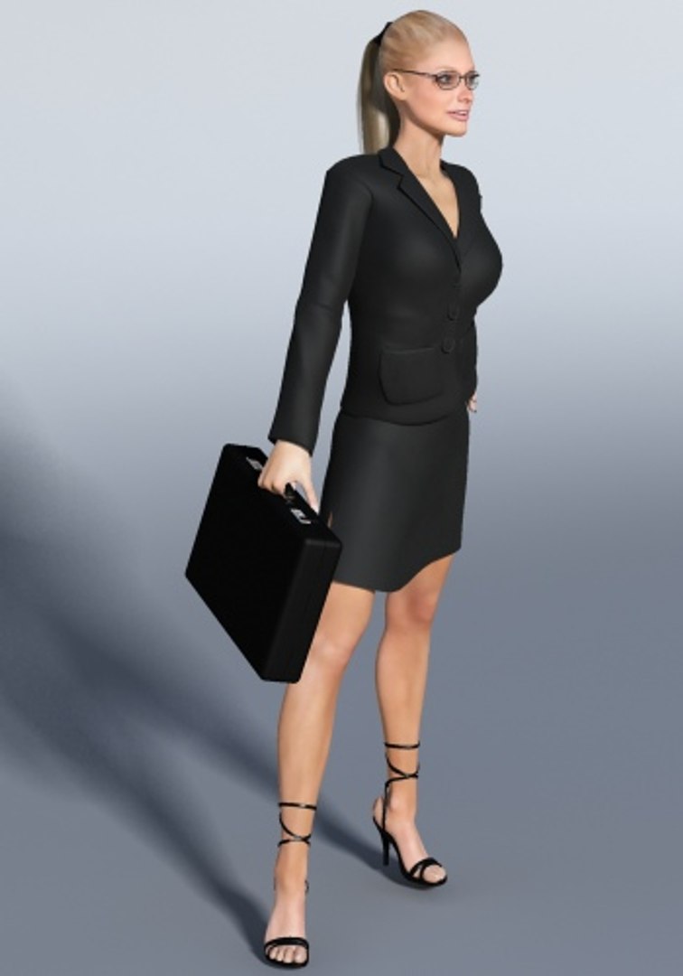 monica woman 3d model