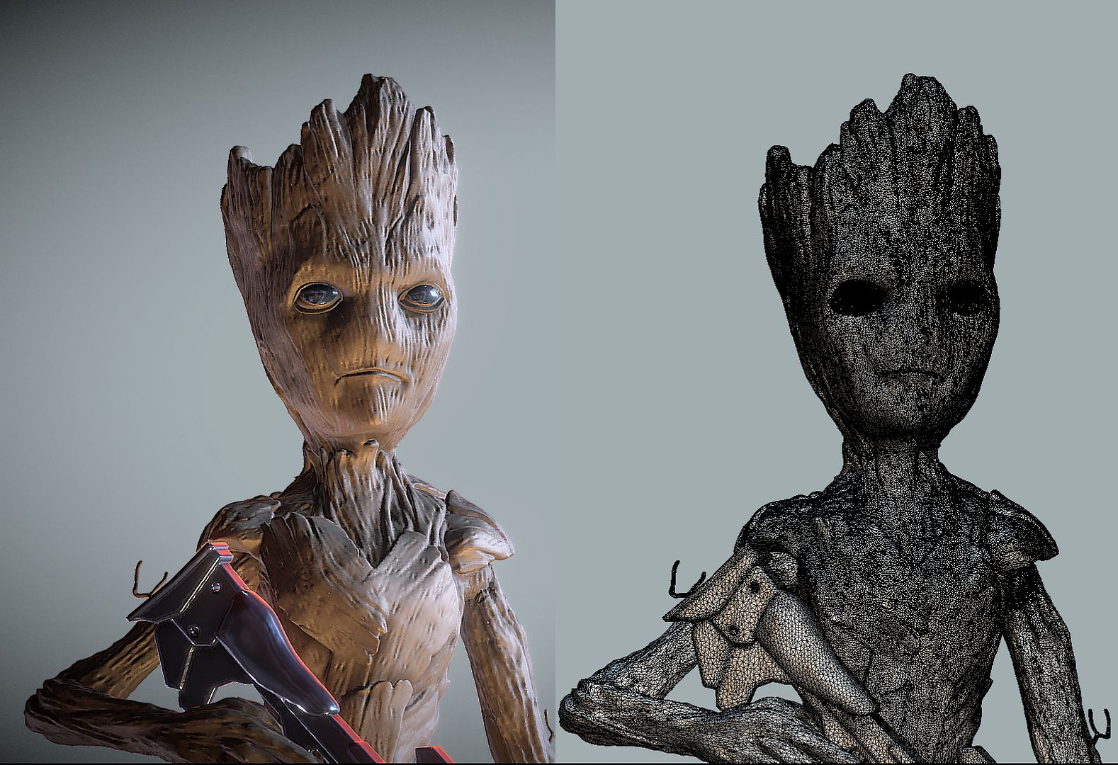Inspirited teenage groot figures 3D model - TurboSquid 1275866