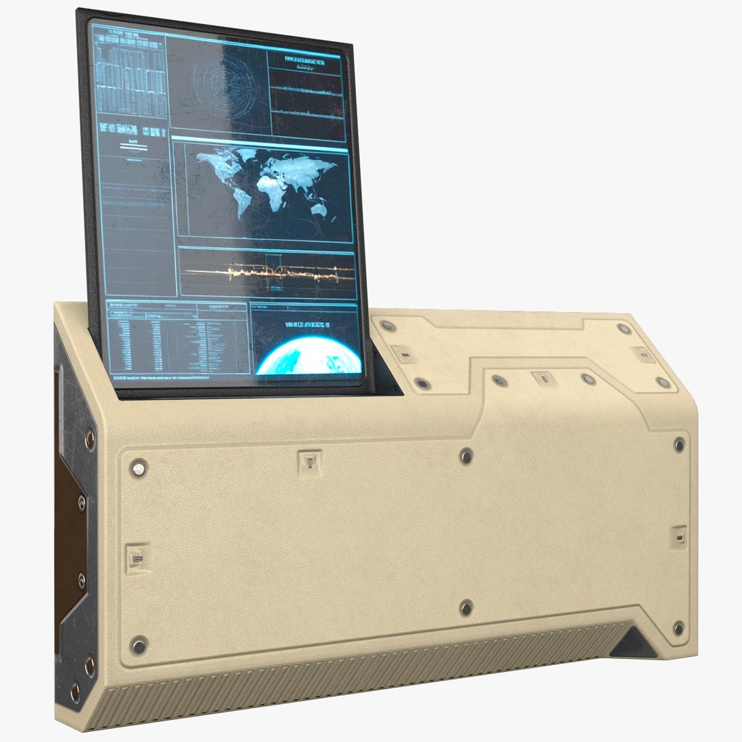 3D Model Sci-fi Terminal PBR - TurboSquid 2237377