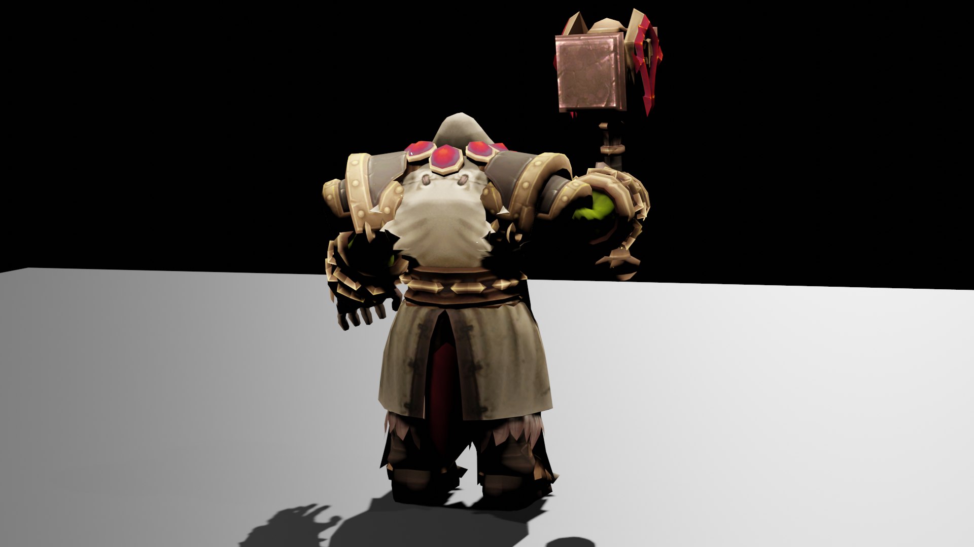 3D Model Thrall Fully Textured Rigged And Printable 3D Model ...
