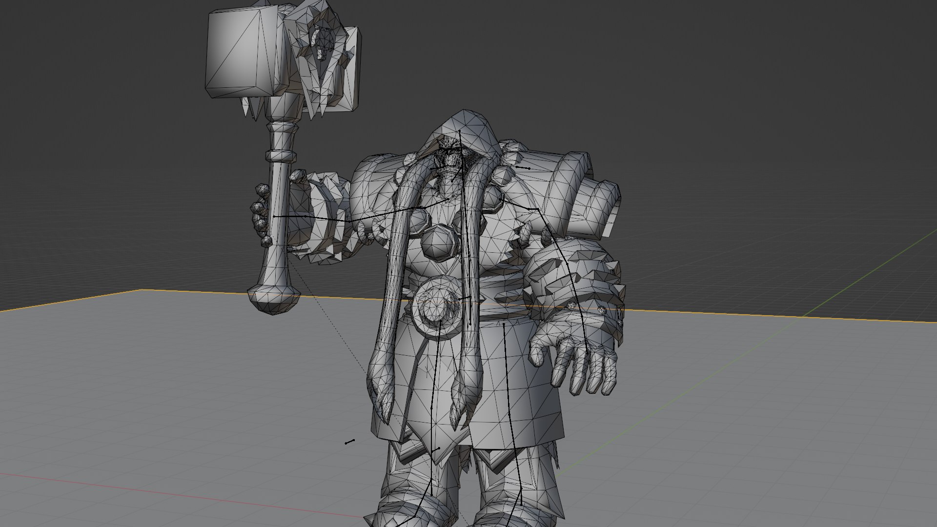 3D Model Thrall Fully Textured Rigged And Printable 3D Model ...
