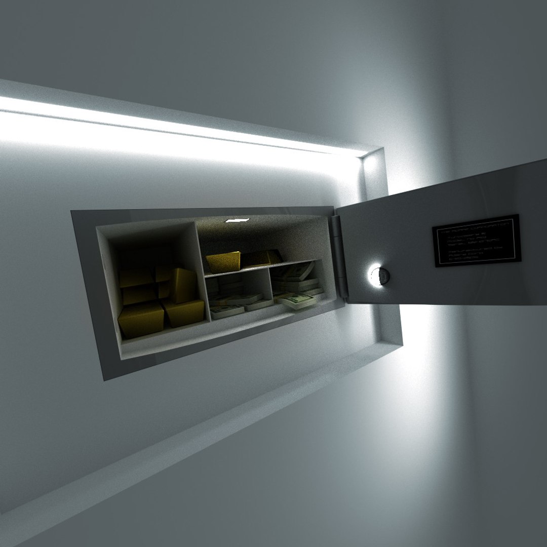 3d Stash Futuristic Safe Model