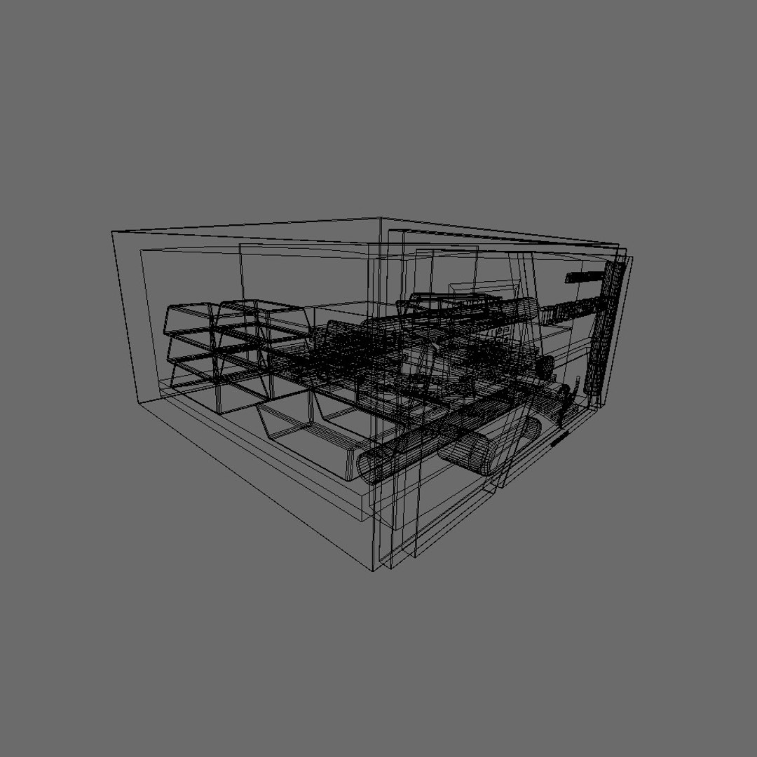 3d Stash Futuristic Safe Model