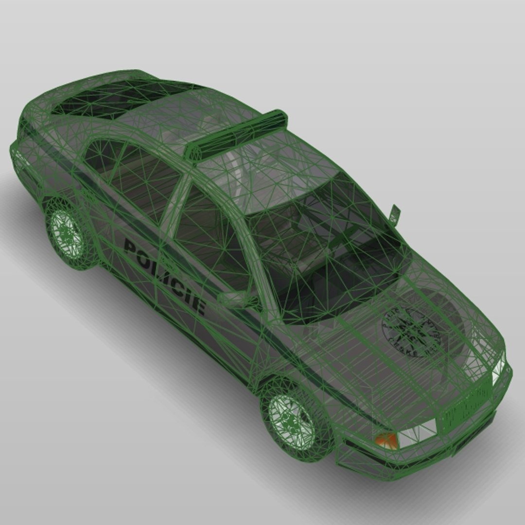 3d Model Police Car