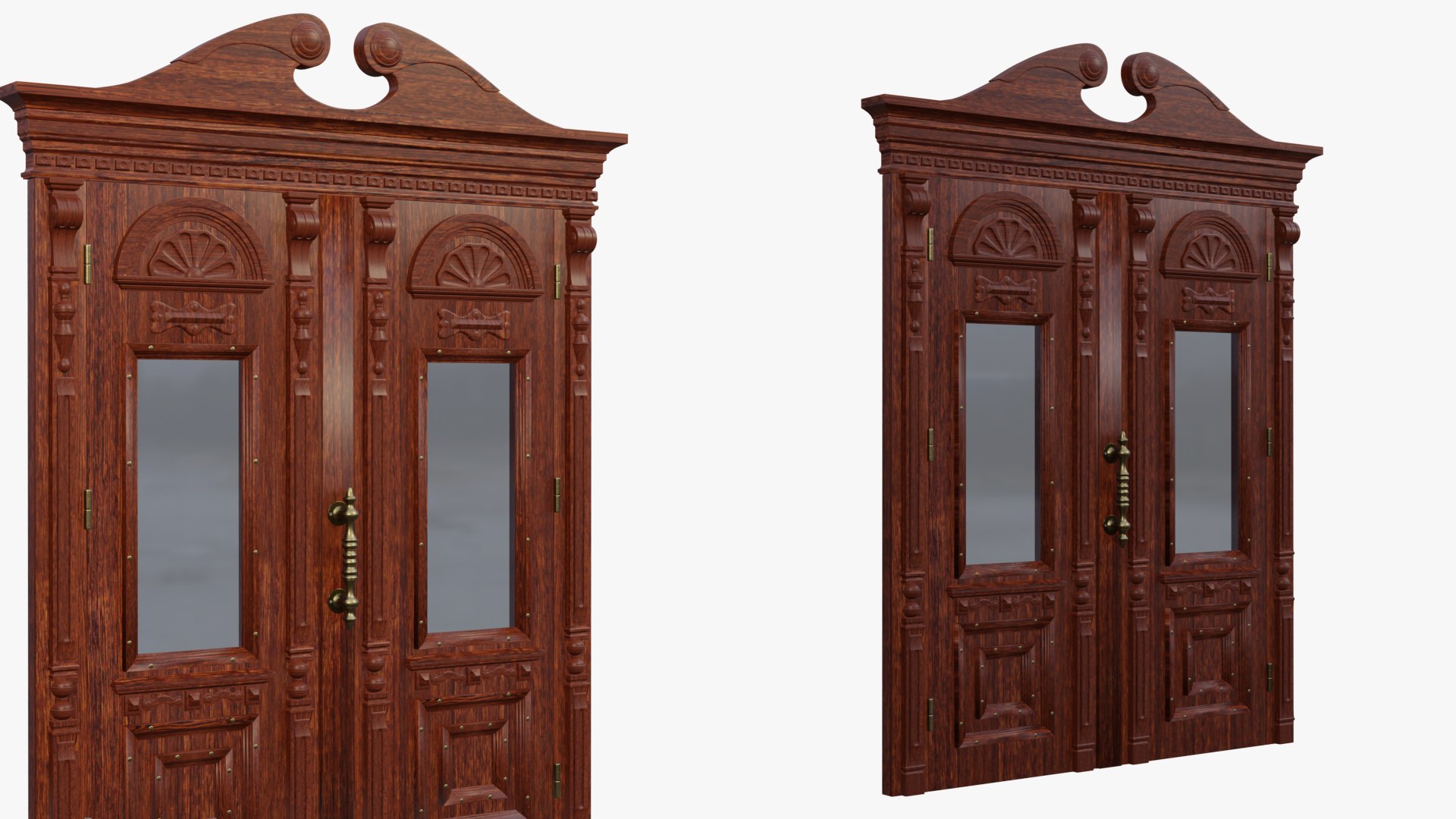 3D Front Door Model Model - TurboSquid 2245386