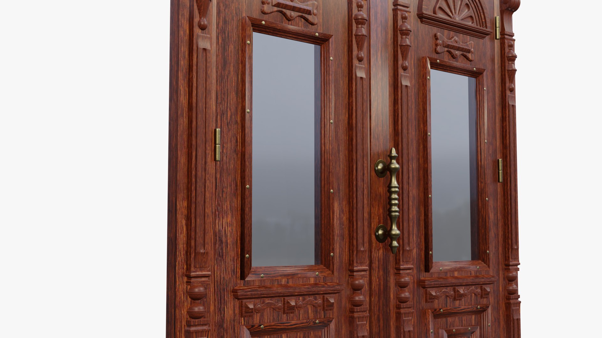 3D Front Door Model Model - TurboSquid 2245386