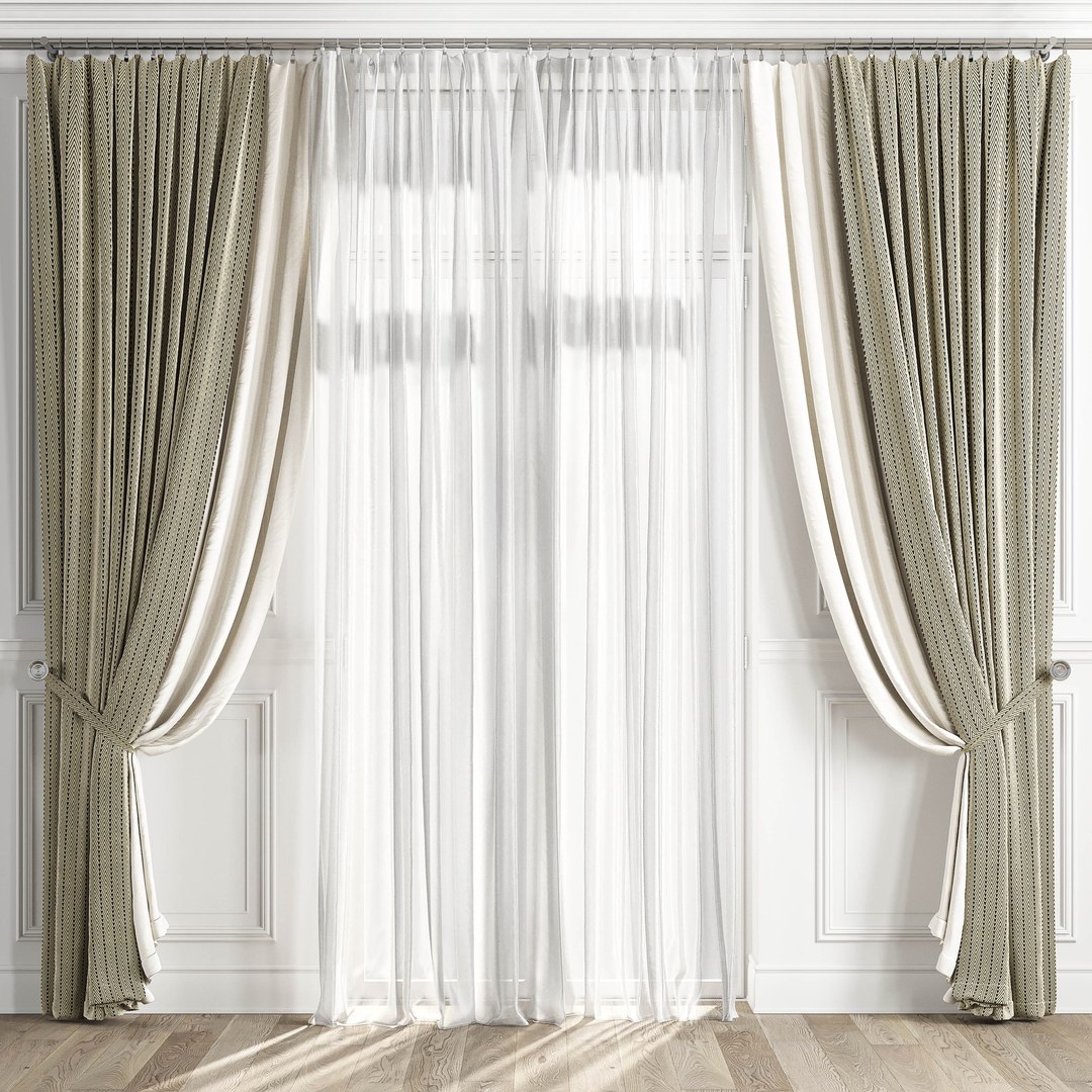 Curtain Set 508C 3D Model - TurboSquid 1933589
